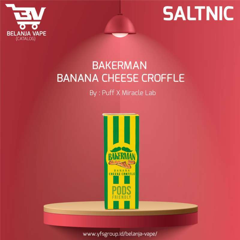 Jual Bakerman V3 Banana Cheese Croffle Pods Friendly 30ML di Seller ...