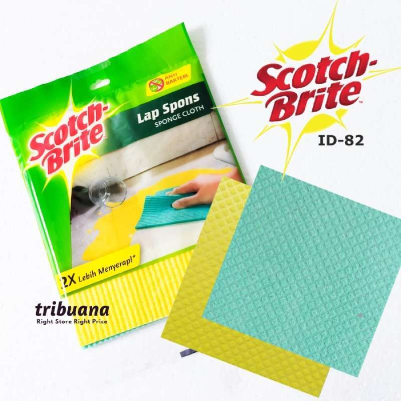 Jual 3M Scotch Brite Lap Spons Sponge Lap dapur meja lantai ID-82 ...