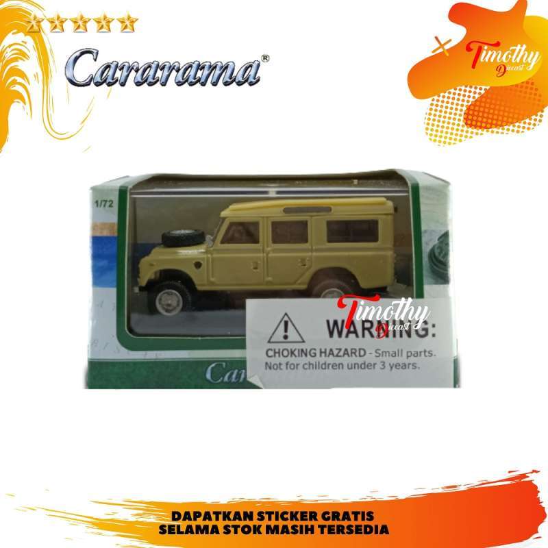 Promo Diecast Cararama Land Rover Series III 109 Cream Lama Skala 72 ...