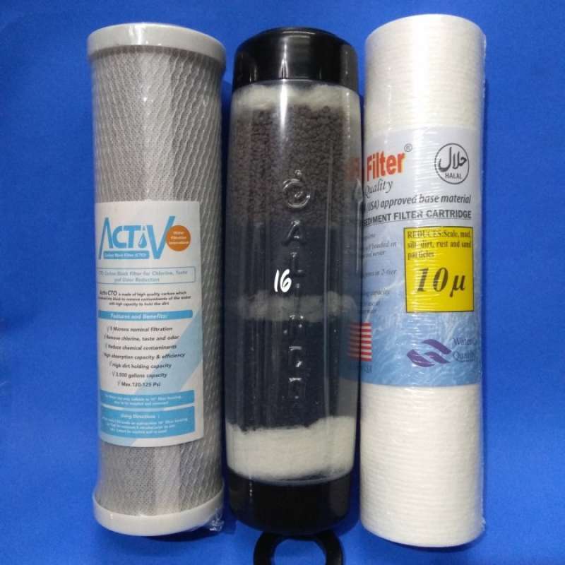 Promo Paket 3 Isi Untuk Housing Filter Air 10'' Diskon 13% di Seller ...