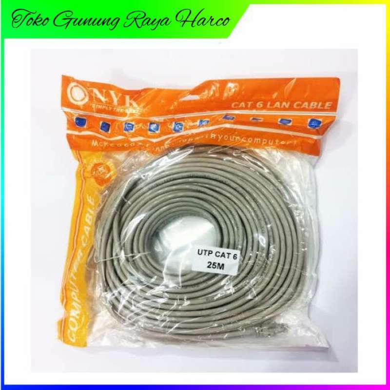 Promo Kabel Lan/Utp 25M Cat 6 Nyk Rj45 Diskon 13% di Seller Whole shop - Kota Jakarta Barat, DKI ...