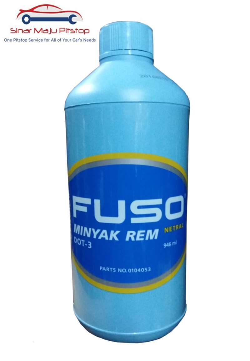 Promo FUSO DOT 3 Brake Fluid / Minyak Rem Putih Bening / Cairan Rem 946 ml Diskon 10% di Seller ...