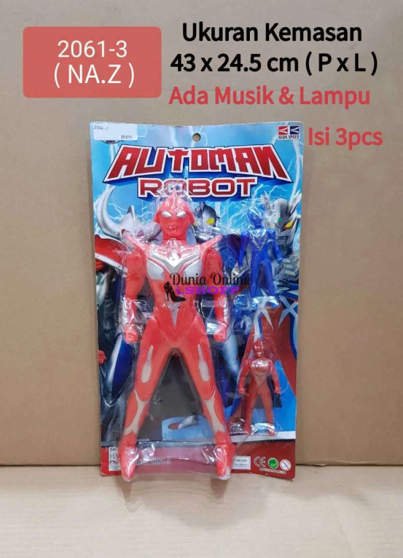 Promo Mainan Anak Robot Automan 1 Ultraman Besar 2 Ultraman kecil 2061 ...