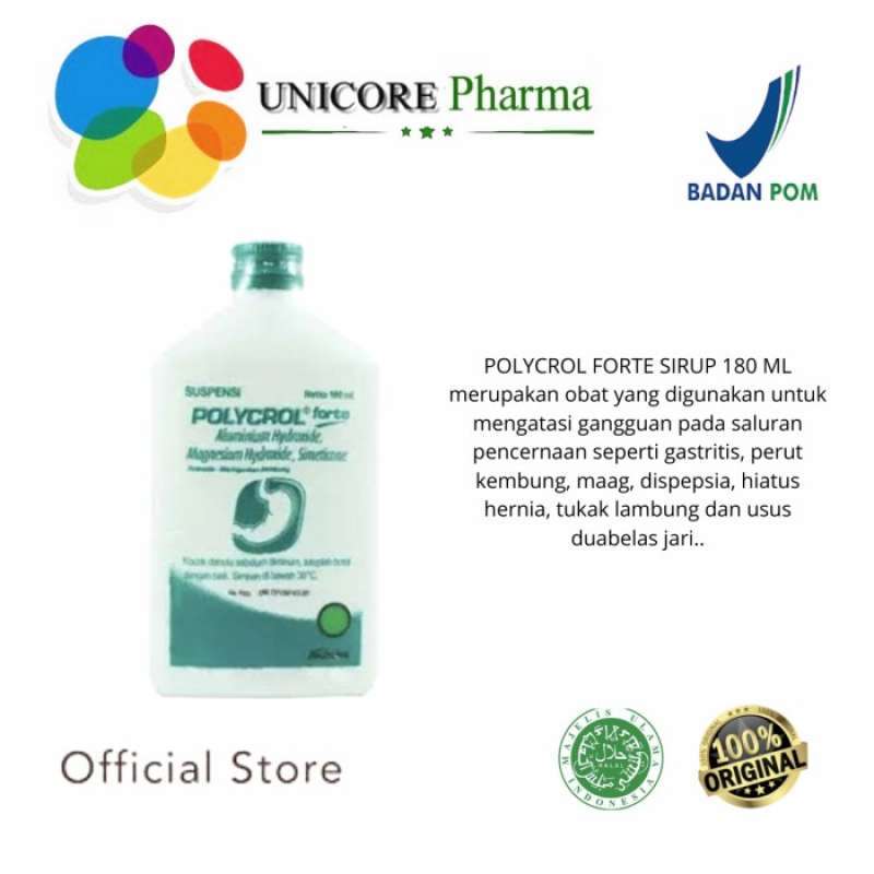 Jual polycrol forte syrup 180ml / syrup obat maag di Seller ...