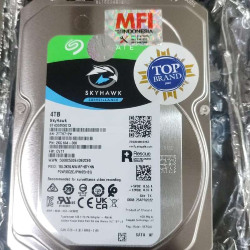 Promo Hdd Cctv Seagate Skyhawk 4Tb, Khusus Utk Dvr/Nvr Hikvision Diskon 13% di Seller ALEXAMIRO ...