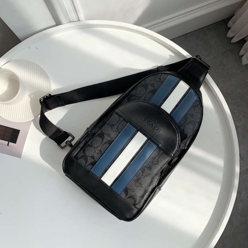 Jual Coach Houston Pack In Signature Canvas With Varsity Stripe ...