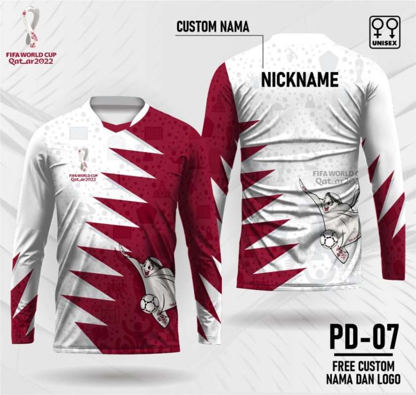 Promo Jersey Piala Dunia 2022 Qatar Baju Bola Kaos Sepakbola Lengan ...