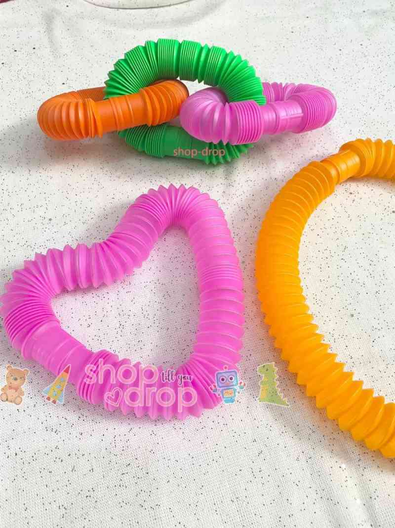 Jual Mainan Sensory Pop Tubes Fidget - Pipa Selang Plastik Anak - Pipe ...