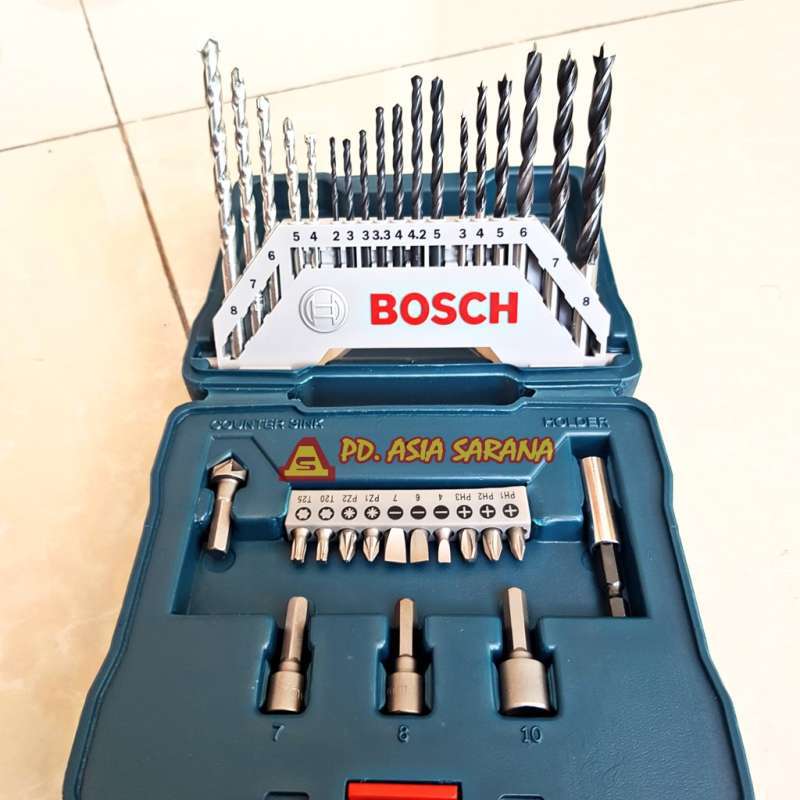 Jual Mata Bor Tembok Beton Besi Kayu 33 Pcs X Line Set Bosch Mata