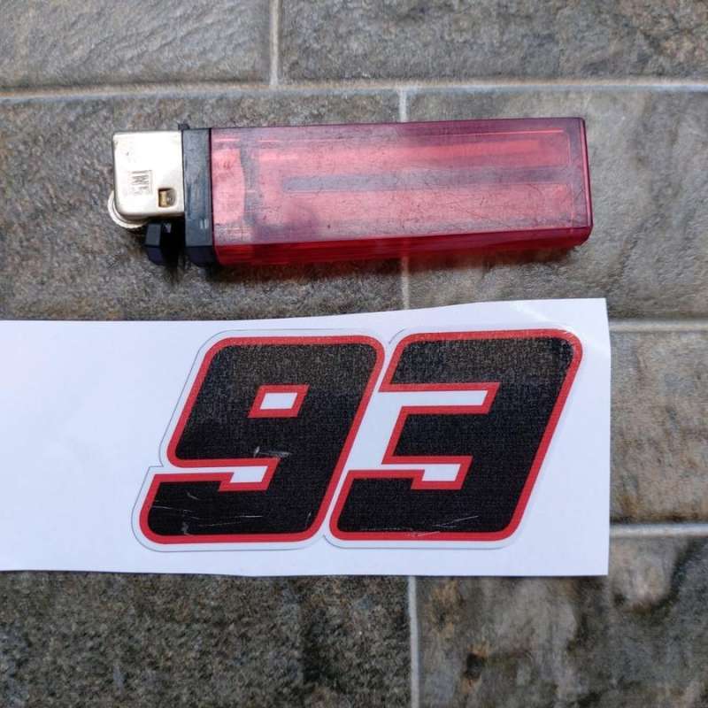 Jual Stiker Vinyl Marquez 93 Moto GP Fans Club Motor HP Sepeda Laptop ...