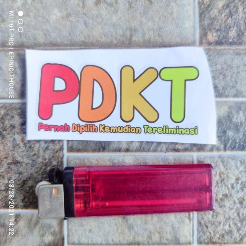 Jual Stiker Vinyl Pdkt Pernah Dipilih Eliminasi Kata Lucu Nyleneh Humor ...