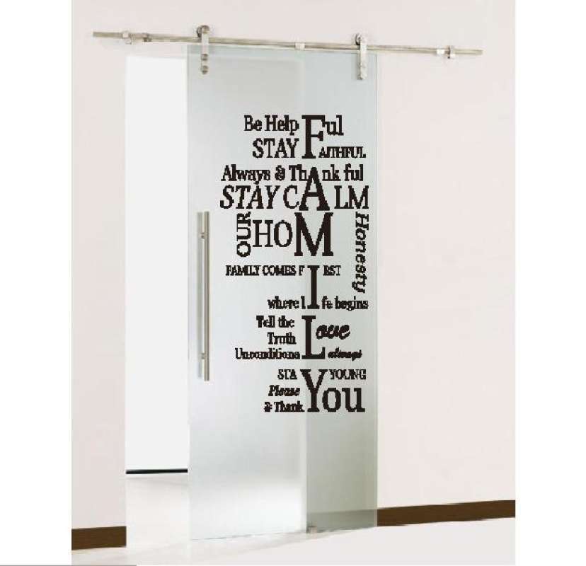 Jual Wall Stiker Family Be Helpful Hiasan Dinding Sticker Kaca Quotes ...