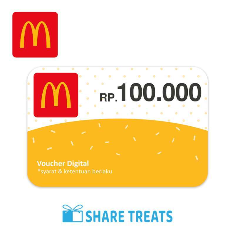 Jual Voucher Digital McDonalds Rp 100.000 di Seller Share Treats Official Store - Kota Jakarta ...
