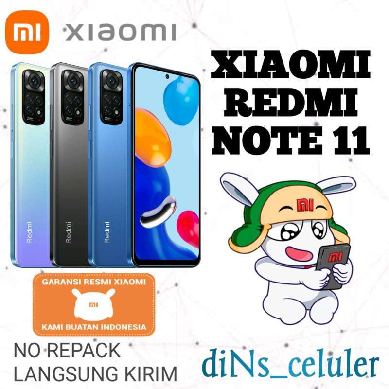 Promo Xiaomi Redmi Note 11 6/128 | GARANSI Resmi Xiaomi Indonesia | no repack Diskon 10% di ...