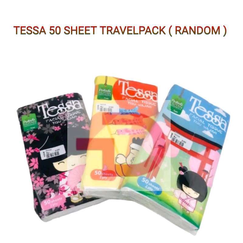 Jual TISU WAJAH TESSA / TISSUE TESSA TRAVEL ISI 50 LEMBAR di Seller ...