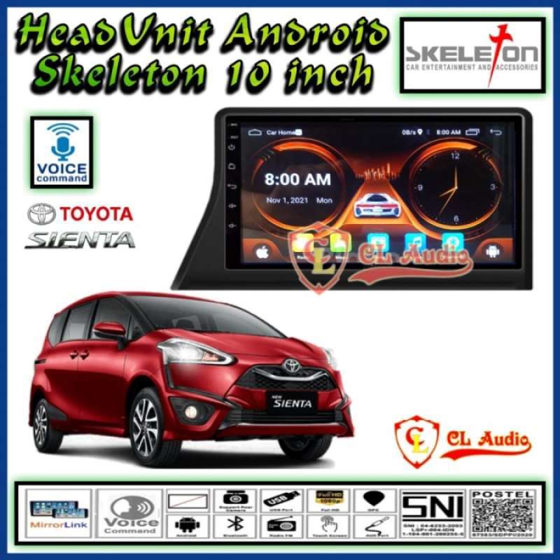 Jual Head Unit Android Skeleton 10 Inch OEM Toyota Sienta 2017 Up Soket ...
