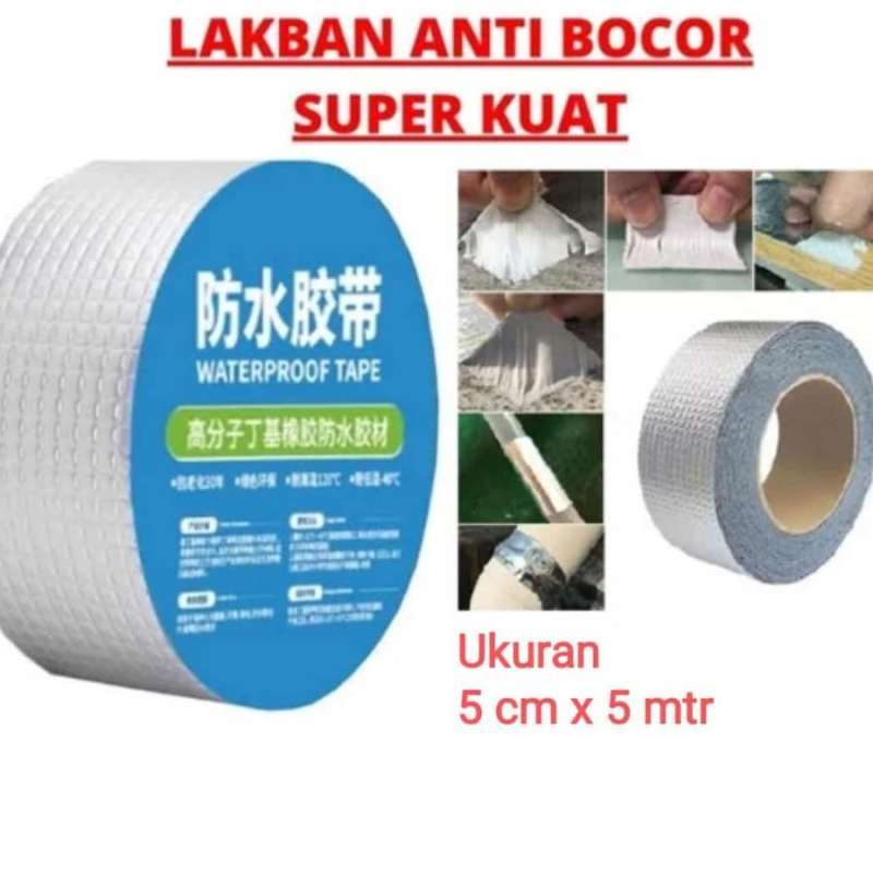 Jual LAKBAN ANTI BOCOR LAKBAN ALUMINIUM FOIL TAPE WATERPROOF 5Mtr x 5cm di Seller Bintang Agung ...
