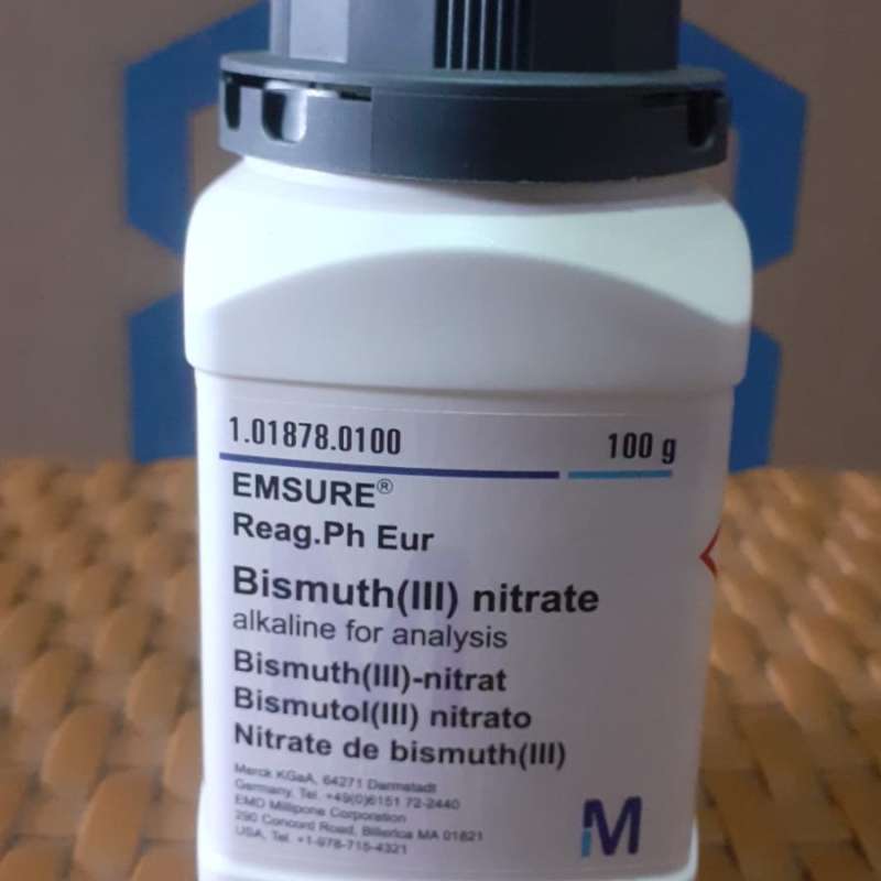 Jual BISMUTH (III) NITRATE BASIC FOR ANALYSIS MERCK 100G [1.01878.0100 ...
