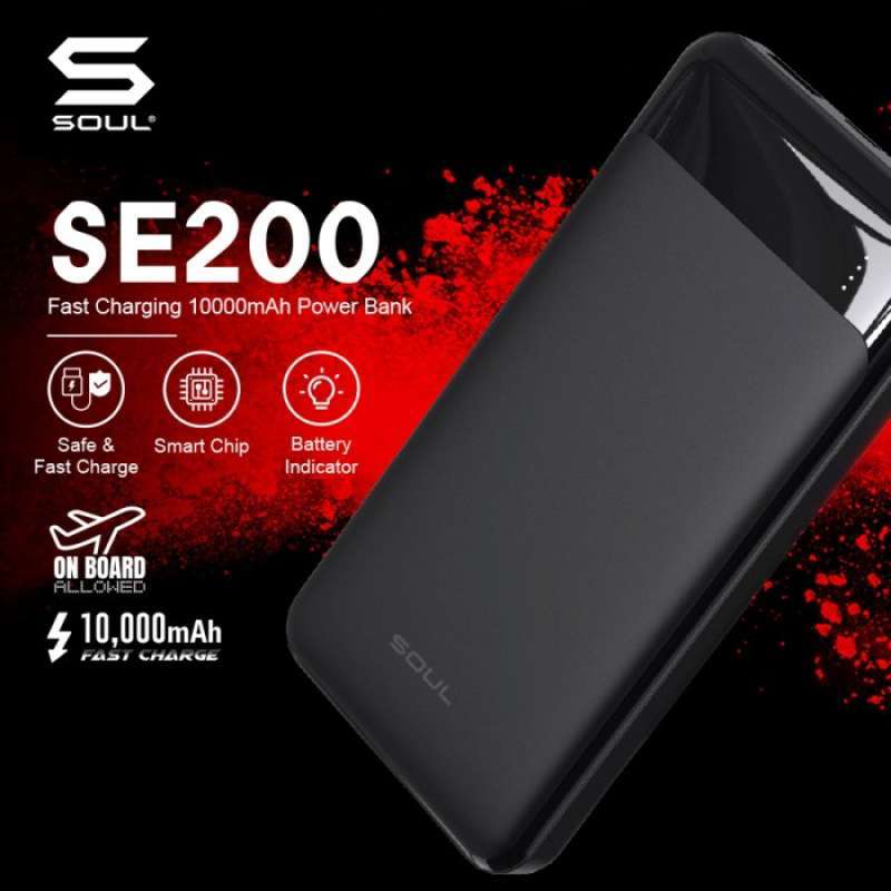 Jual Soul Se200 Portable Powerbank 10000Mah 20W Microtype-C Fast Charging di Seller Denta Phone ...