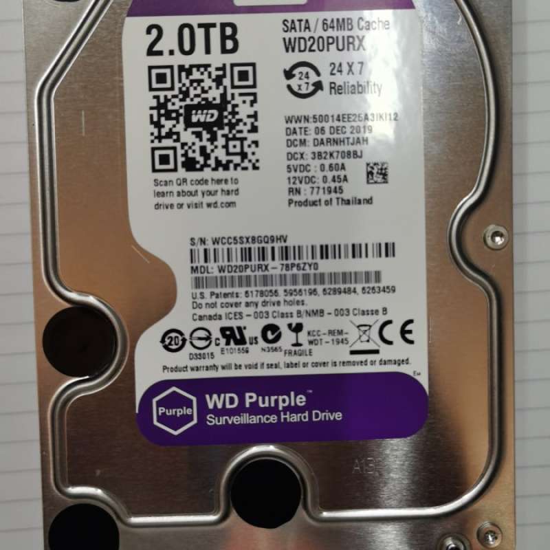 Promo Harddisk 2Tera Wd Purple Cctv-Internal Hard Disk Diskon 10% di ...
