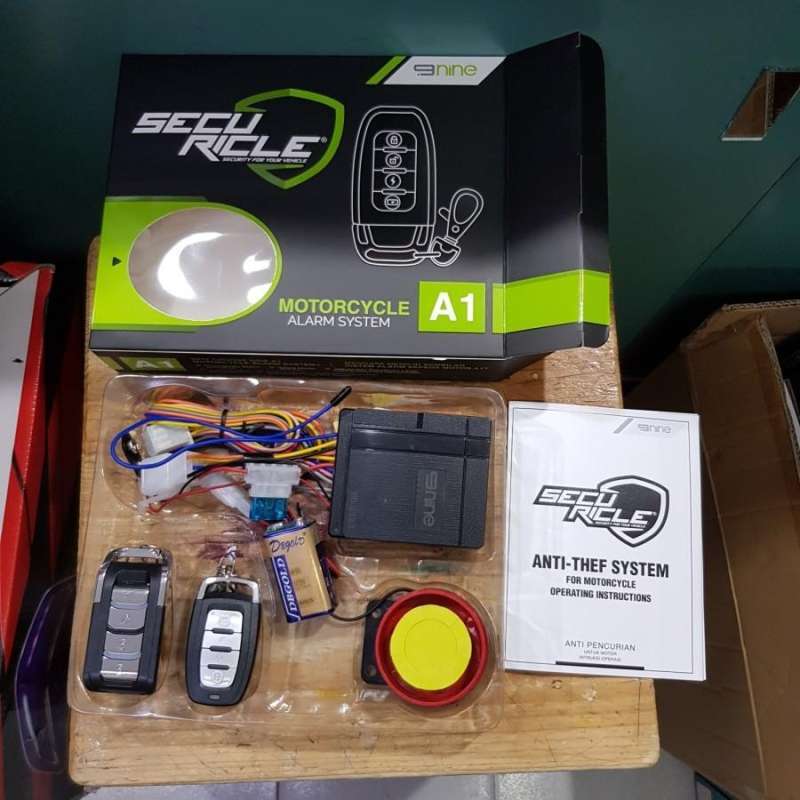 Jual Alarm A1 9 luminos + remote Secure Ricle + baterai cadangan di Seller AUTOMODIF R VOS ...