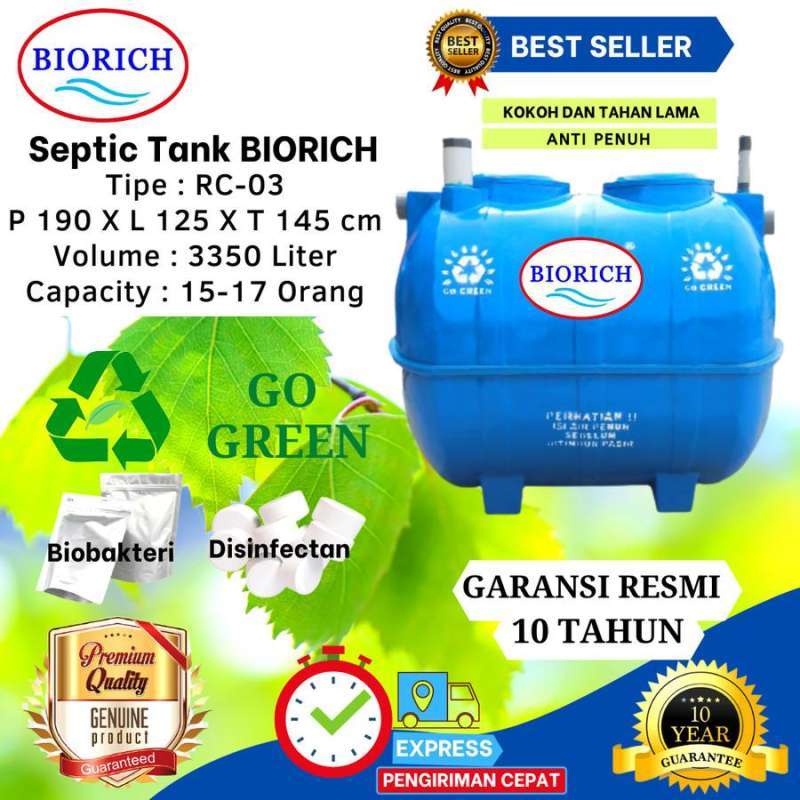 Jual Septic Tank Bio / Biotech Biofil Biotank Sepiteng Biofilter 3000 ...