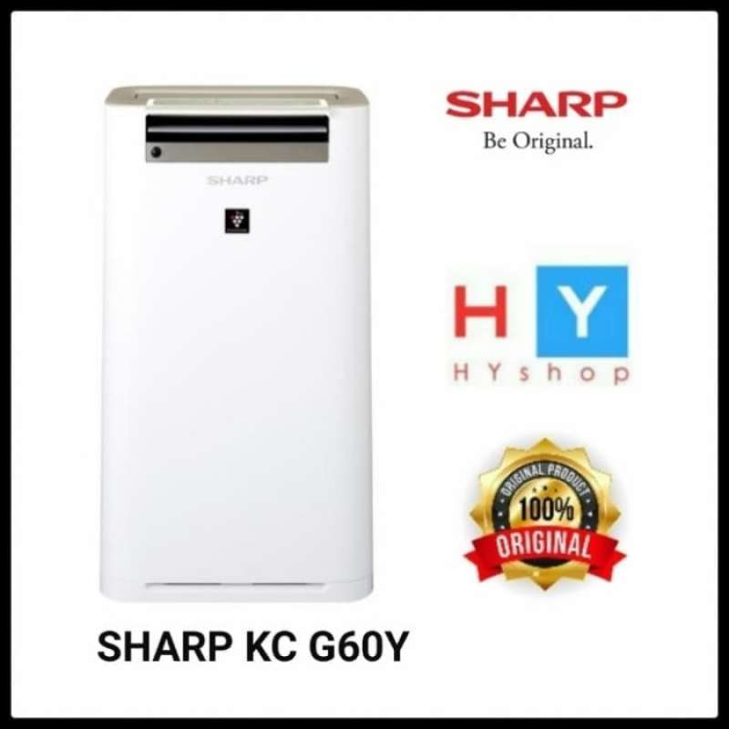Jual SHARP KC G60Y W AIR PURIFIER WHITE HUMIDIFYING SERIES di Seller ...