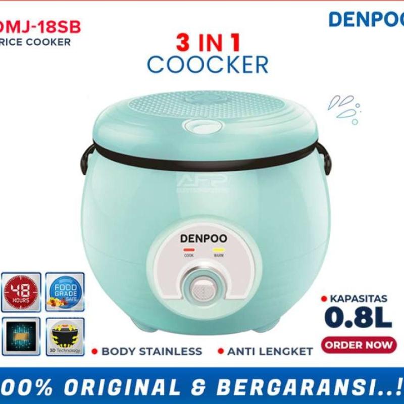 Jual Rice Cooker Denpoo DMJ 33SB 0.8 Liter ,Warna Hijau Muda (Telor ...