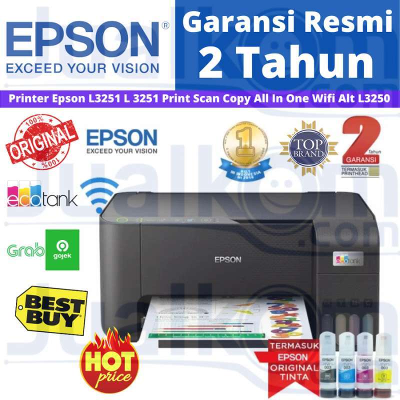 Jual Printer Epson L3251 L 3251 Print Scan Copy All In One Wifi Alt L3250 Di Seller Jualkom ...