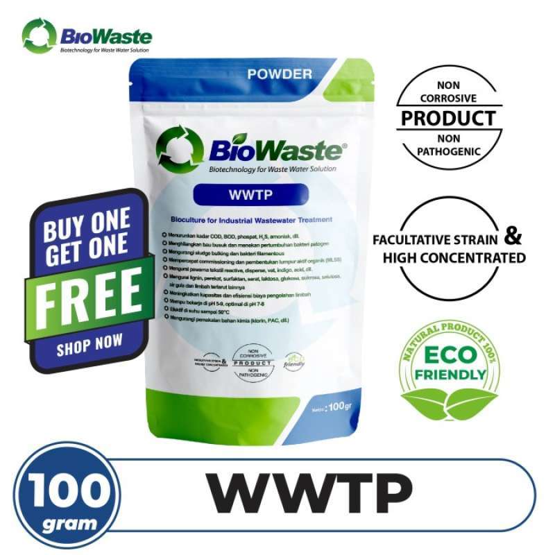 Jual BUY 1 GET 1 - Biowaste WWTP / Bakteri Fakultatif Pengurai Limbah ...