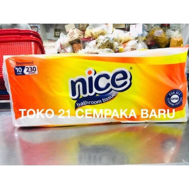 Jual Nice Bathroom Tissue Roll 1 Karton - 10 Bundles X 10 Roll X 230 ...