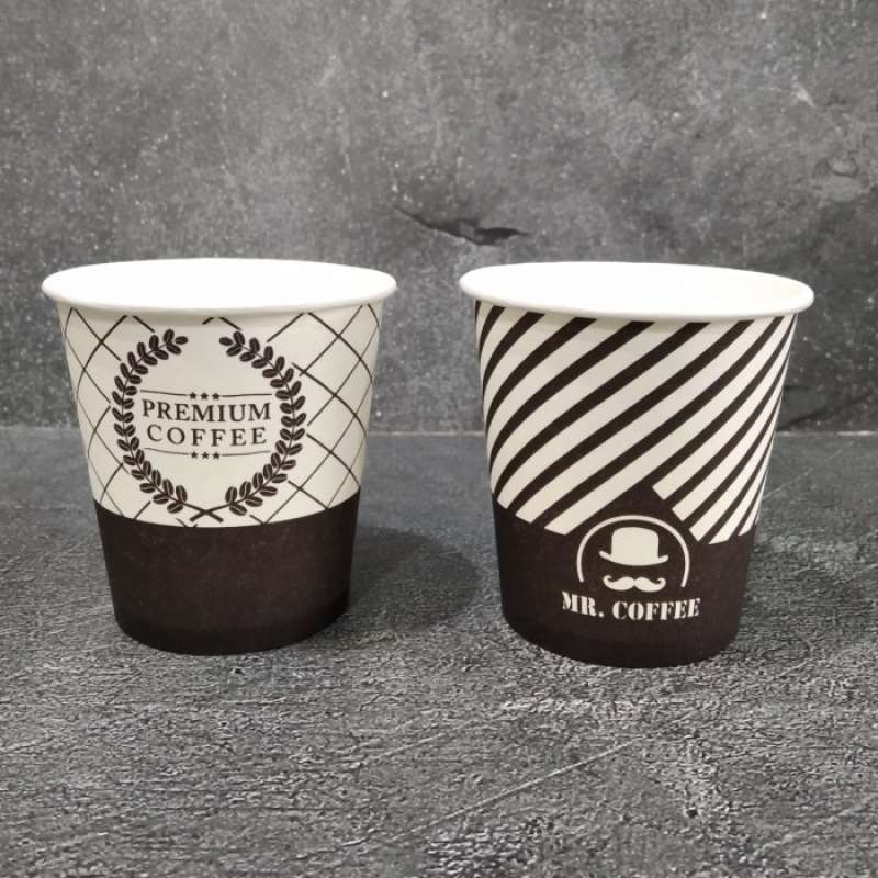 Jual PROMO Paper Cup Motif - 6.5 oz per pak 50 pc Buat Kopi Panas di ...