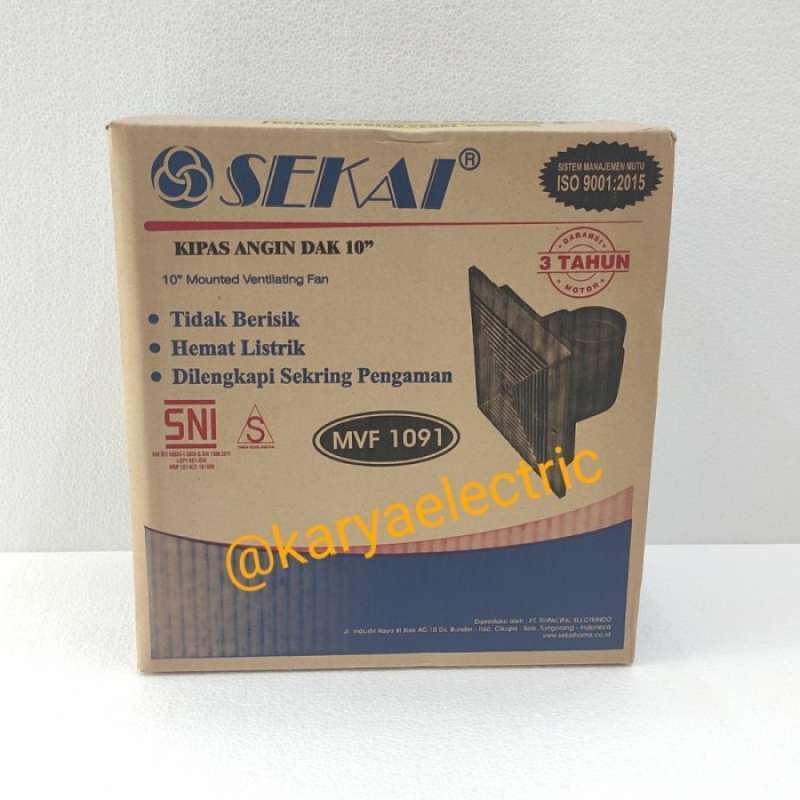 Jual SEKAI EXHAUST FAN PLAFON CEILING CEROBONG 10 MVF 1091 ORIGINAL di Seller MMT Garko - Kapuk ...