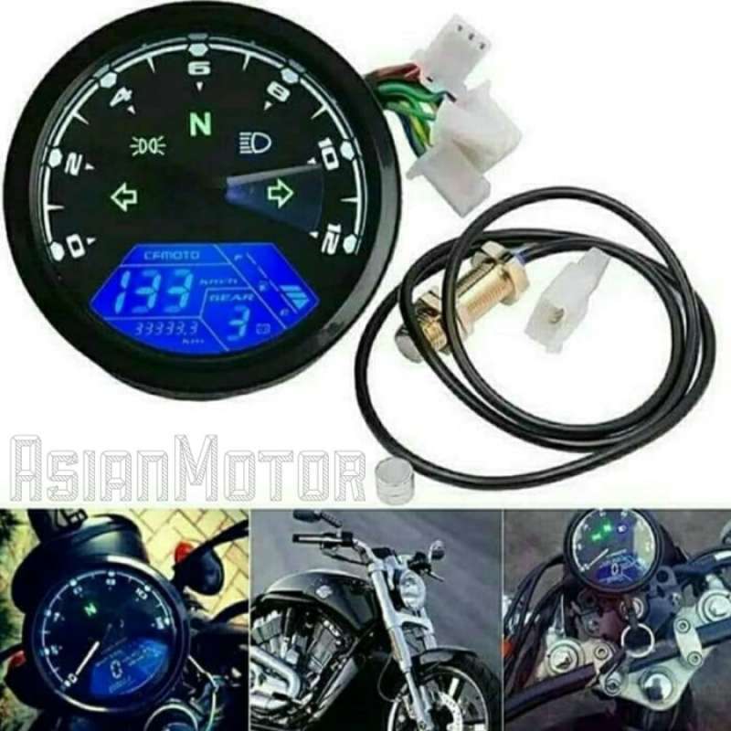 Jual Speedometer Digital Custom Japstyle Caferacer/ Spidometer Custom ...