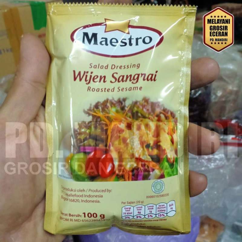 Jual Maestro Roasted Sesame Wijen Sangrai 100 Gr Di Seller Pd Mandiri Bdg Kebon Jeruk Kota