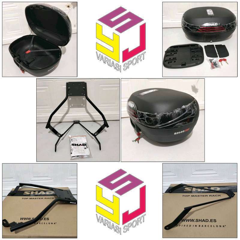 Jual kit top plus top case Shad SH46, satu set box plus bracket untuk ...