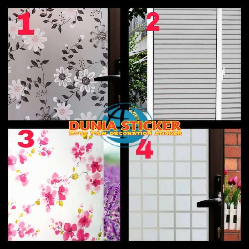 Jual STIKER STICKER KACA FILM SANBLAS MOTIF STIKER KACA RUMAH JENDELA ...