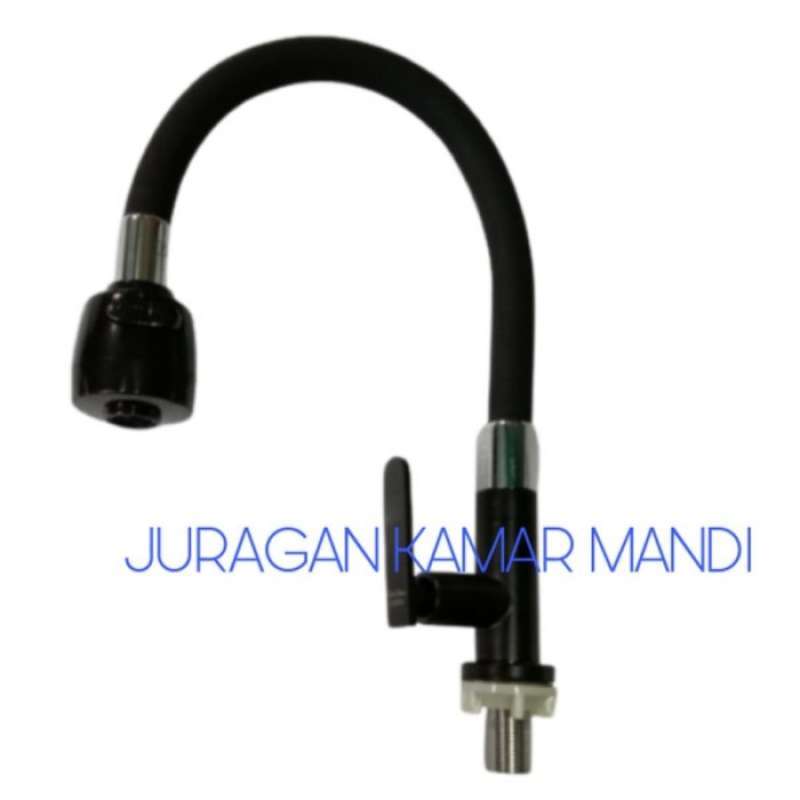 Jual Kran Kitchen Sink Hitam/Kran Tanam/Kran Cuci Piring/Kran Dapur di ...