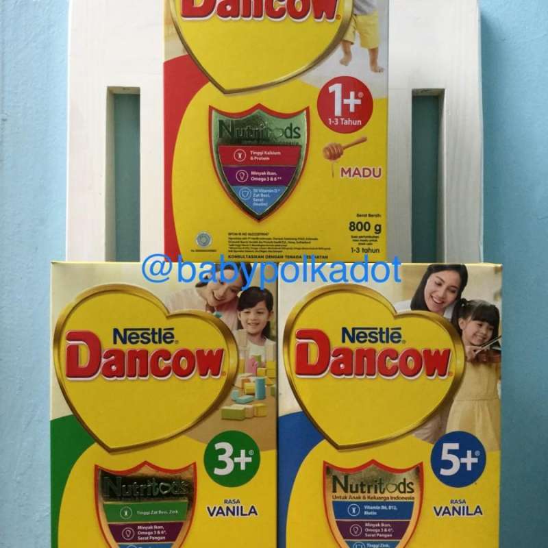 Jual NESTLE DANCOW 1+ 3+ 5+ VANILA, MADU, COKLAT 800GR /DANCOW 1+ 800GR ... Jual NESTLE DANCOW 1+ 3+ 5+ VANILA, MADU, COKLAT 800GR /DANCOW 1+ 800GR ...