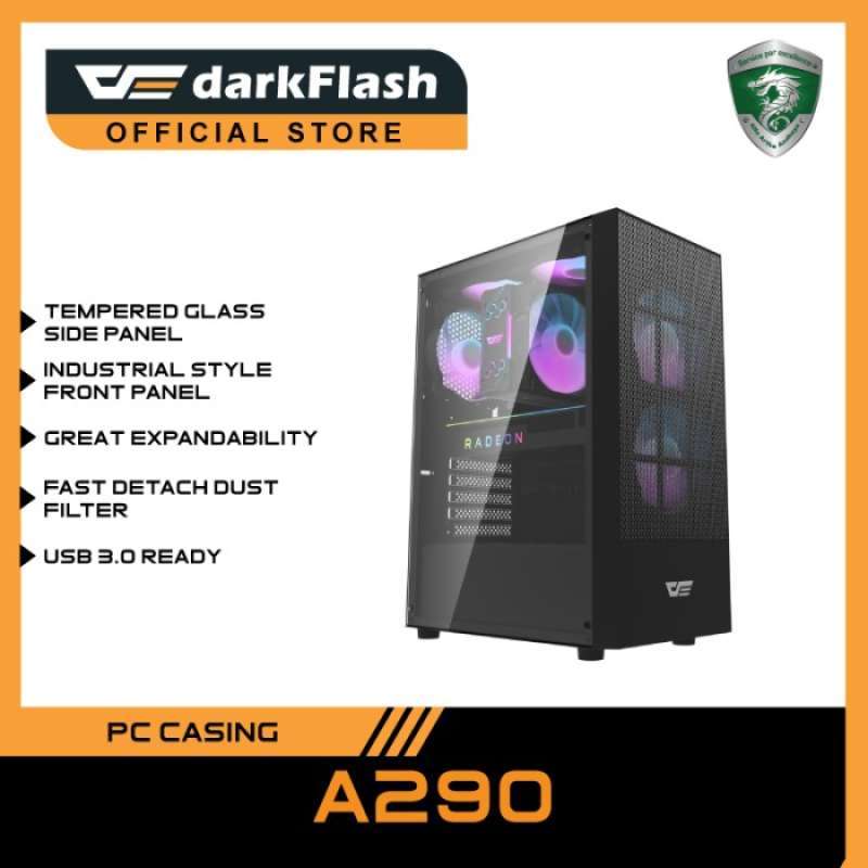 Jual Darkflash A290 Atx Pc Casing [with 3 Rgb Fan] Di Seller Darkflash Official Store - Mangga ...
