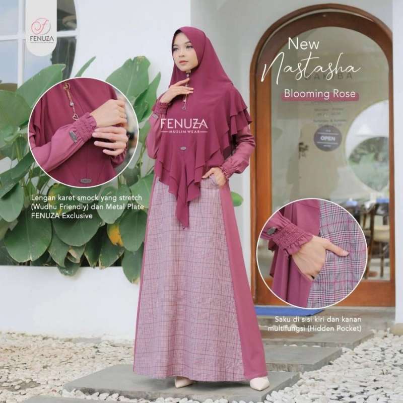 Jual New Nastasha Dress By Fenuza di Seller kioshijab - Kota Depok ...