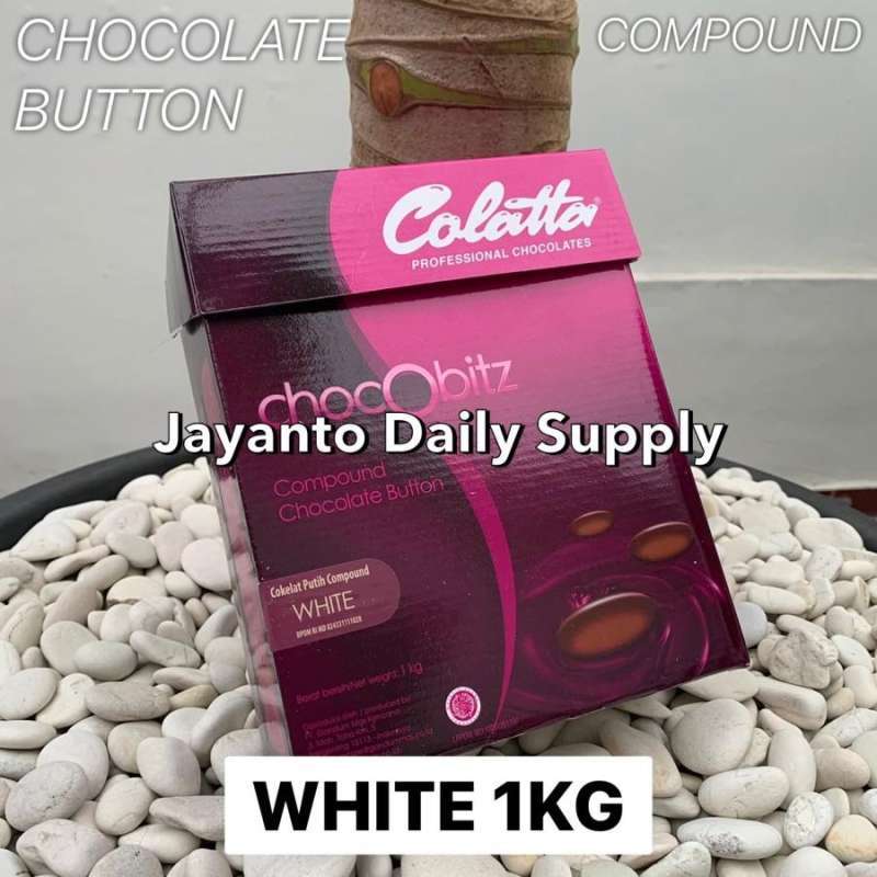 Jual COLATTA CHOCHOBITZ WHITE COMPOUND 1KG - CHOCOLATE BUTTON / COIN di ...