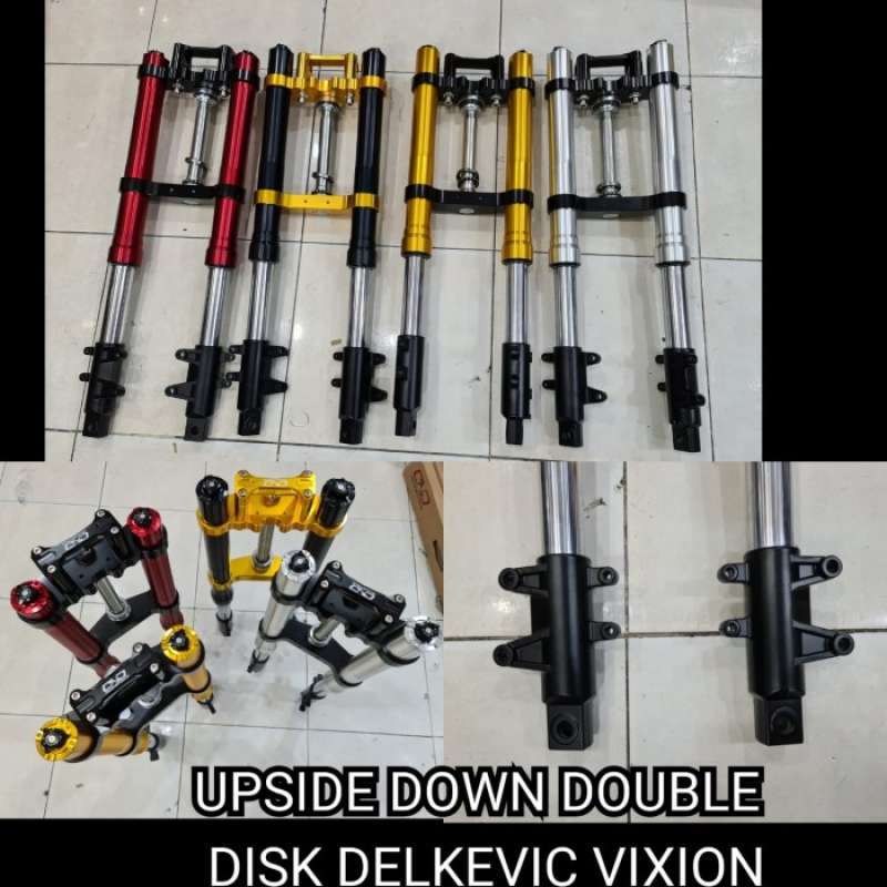 Jual Shock Depan Up Side Down Usd Vixion Old Byson Delkevic Full Cnc Di ...