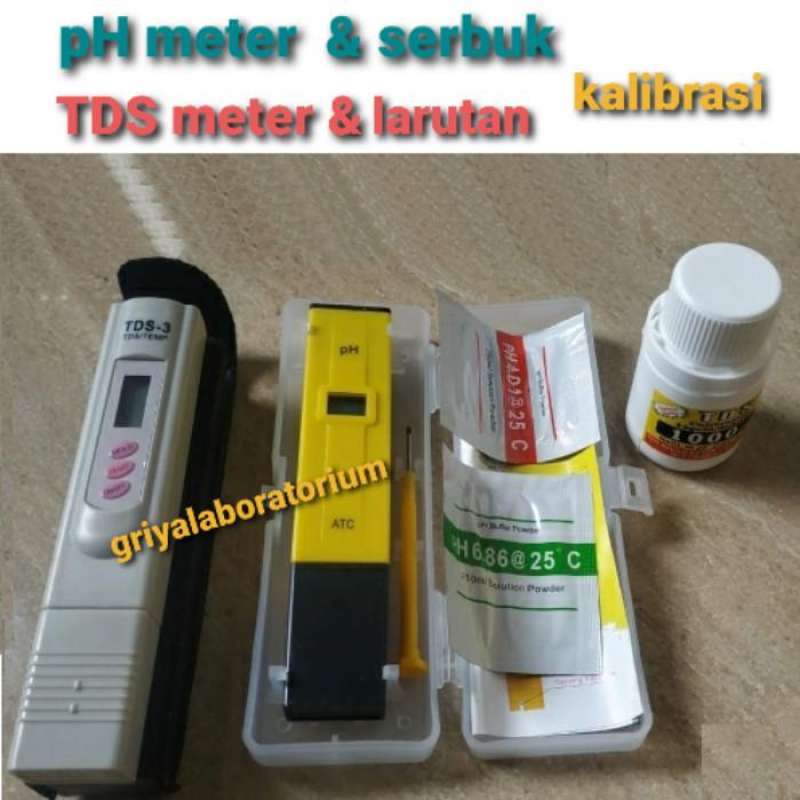 Jual Paket Ph Meter + Tds Water Tester Lengkap Larutan Kalibrasi Tds Di ...