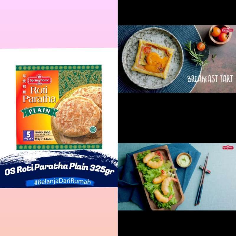Jual Roti Paratha Plain 325 Gr Di Seller Gozzen Frozen Food - Tajur ...