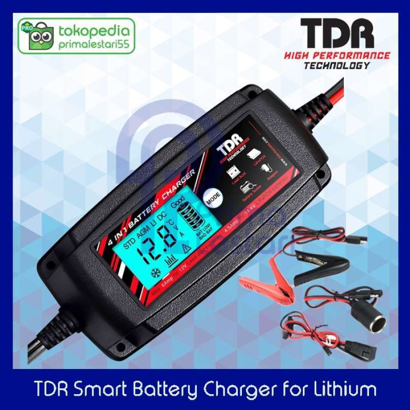 Jual TDR Portable Smart Battery Charger Aki Kering Basah Aki Lithium ...