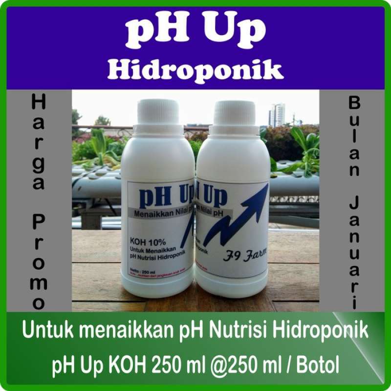 Jual pH Up KOH 10% Hidroponik Botol 250 ml, Menaikkan Nilai pH Nutrisi di Seller JWshop ...