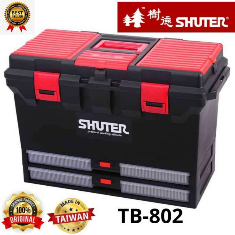 Promo Tempat Perkakas TB-802 Shuter Professional Toolbox 25 Kg Diskon 23% di Seller Buildingtool ...
