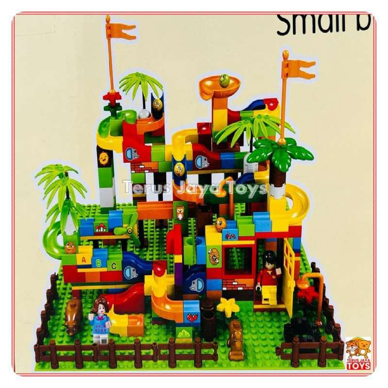 Jual SNI Mainan Kreatif Anak Building Block 328pcs / Marbele Run Besar ...