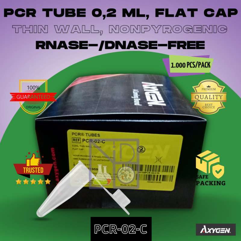 Promo PCR Tube 0,2 ml, Thin Wall, Flat Cap, 1000 pcs/pack , Axygen, PCR-02-C Diskon 9% di Seller ...